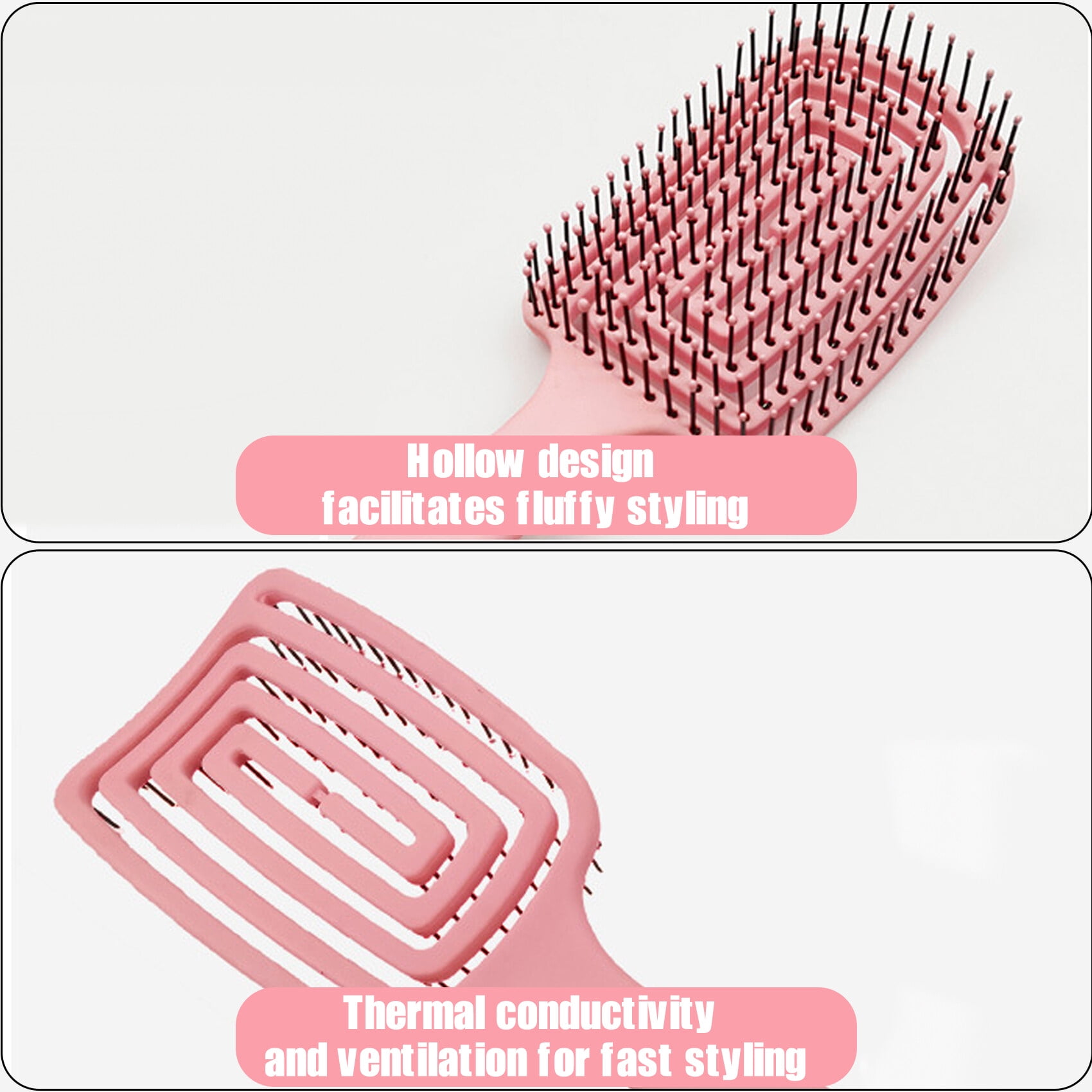 3pcs Hair Brush Set For Women - Naturals Hair Detangler Brush, Comb Set ...