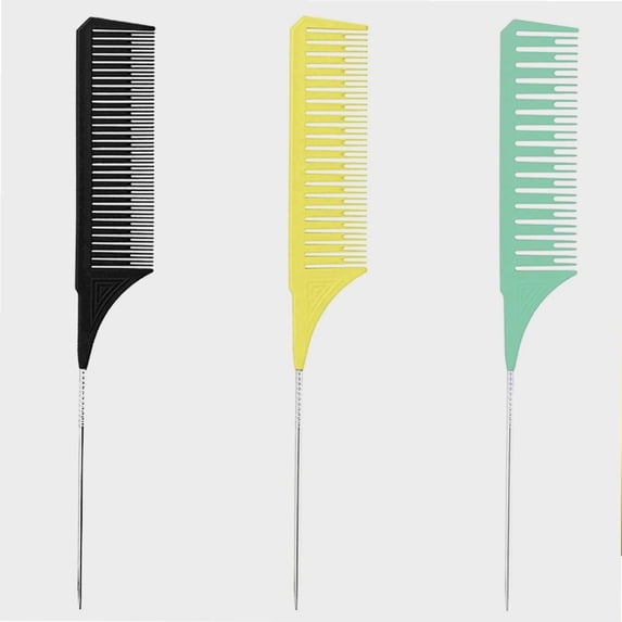 3pcs Hair Comb Pointed Tail Comb Hairdressing Comb Hair Styling Tool ...
