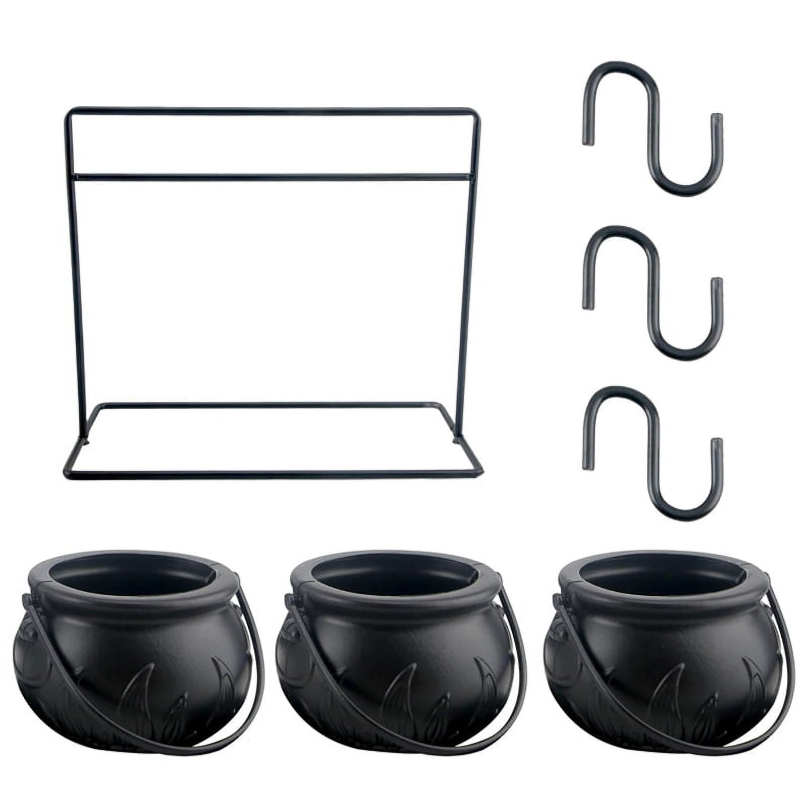 3pcs Halloween Witch Cauldron Candy Bowl Serving Bowls with on Rack and ...