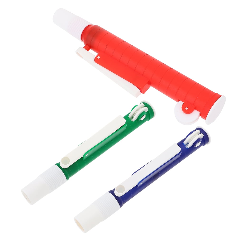 3pcs Hand Held Universal Pipette Controller Manual Plastic Pipette Pump ...
