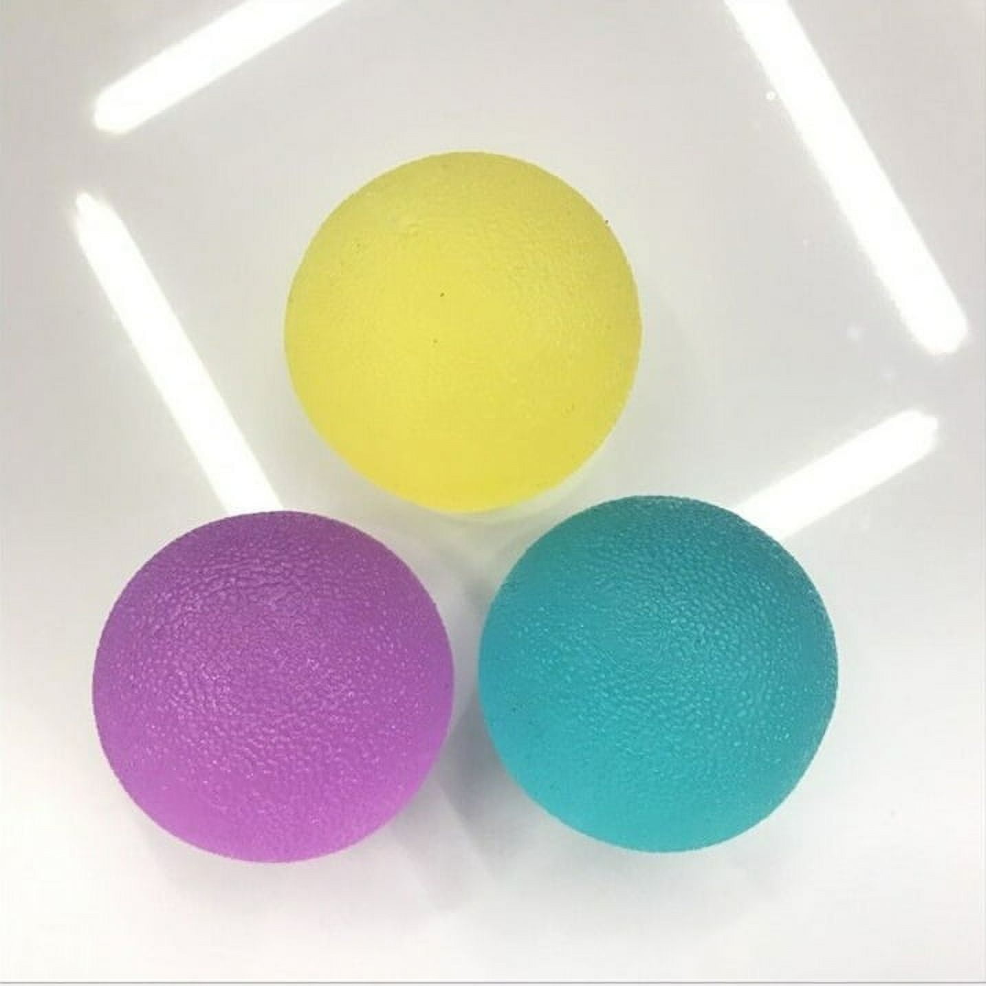 3pcs Hand Squeeze Balls Combo Kit Hand Training Grip Balls Finger ...