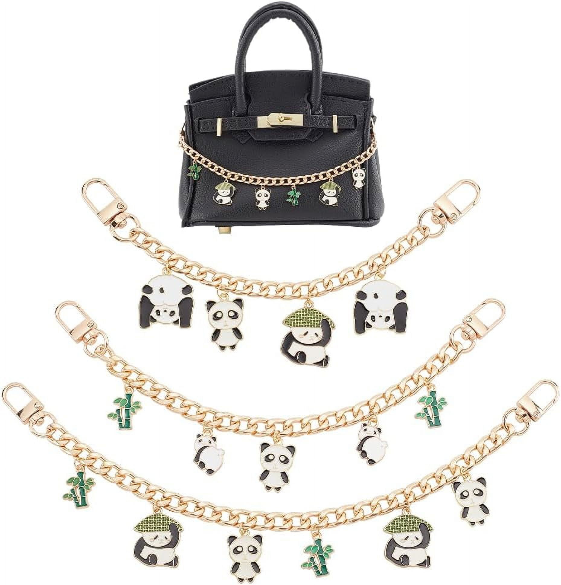 3pcs Handbag Chain Straps Short Chain Strap Metal Purse Chain with ...