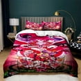 3pcs Haz_bin Hotel Bedding Set All Season Lightweight Quilt Cover Set ...