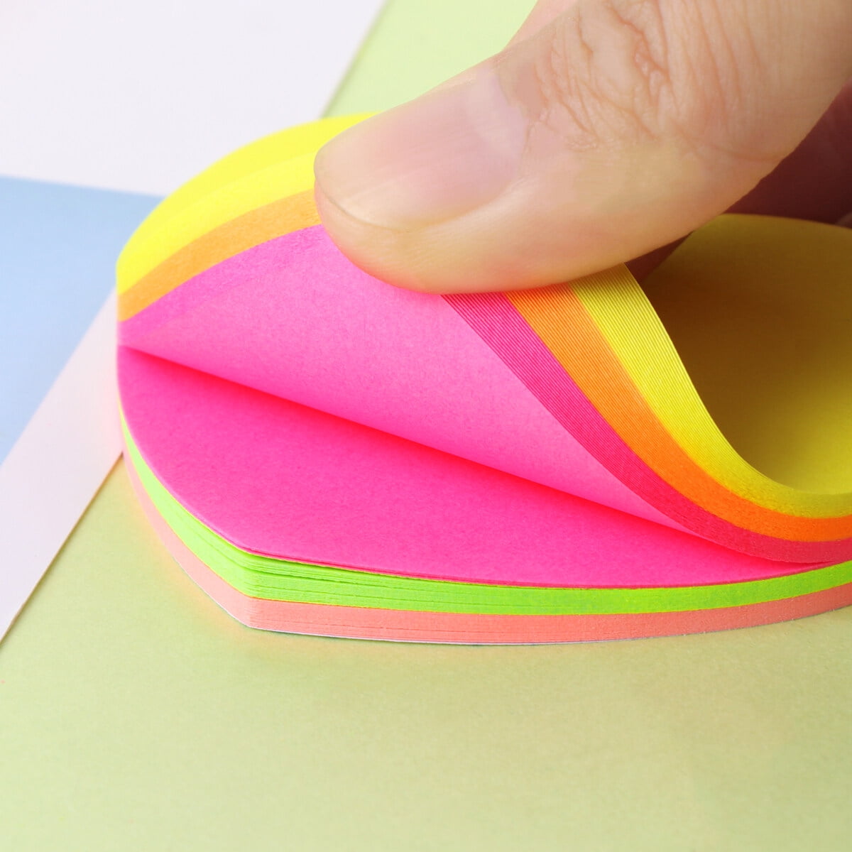 Worgeous NUOLUX 3pcs Heart Shaped Adhesive Paper Notes Stickers ...