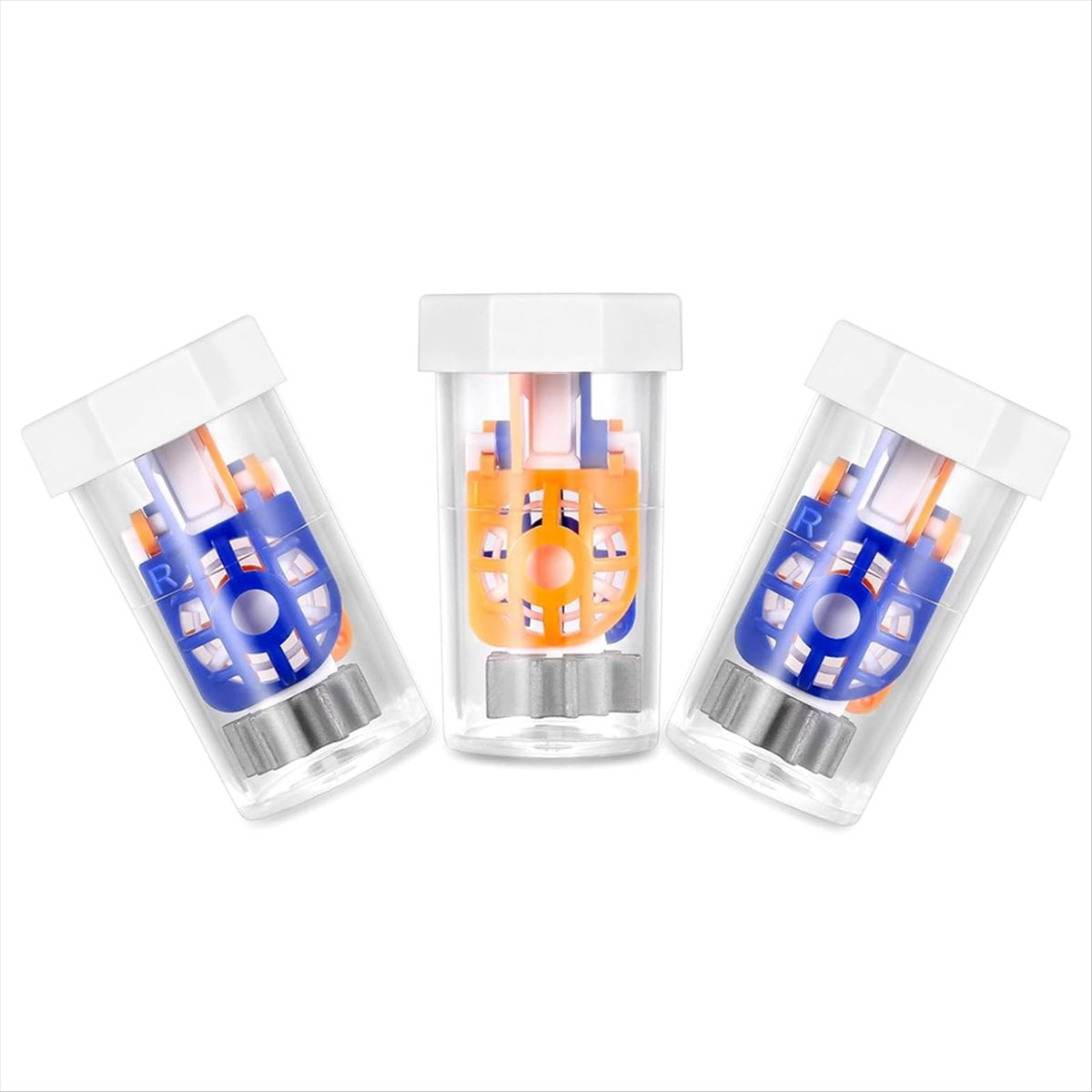 3pcs Hydrogen Peroxide Contact Lens Case,Travel Size Contact Lens Case ...