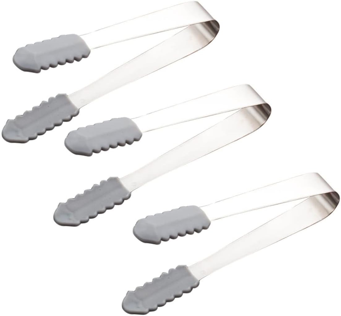 3pcs Ice Cube Tongs Garnish Picks for Cocktails Pizza Candy Tongs ...