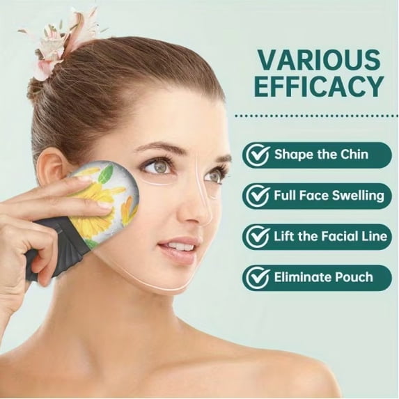 3pcs Ice Roller Facial Care Set - Gua Sha Tool for Lifting, Contouring ...