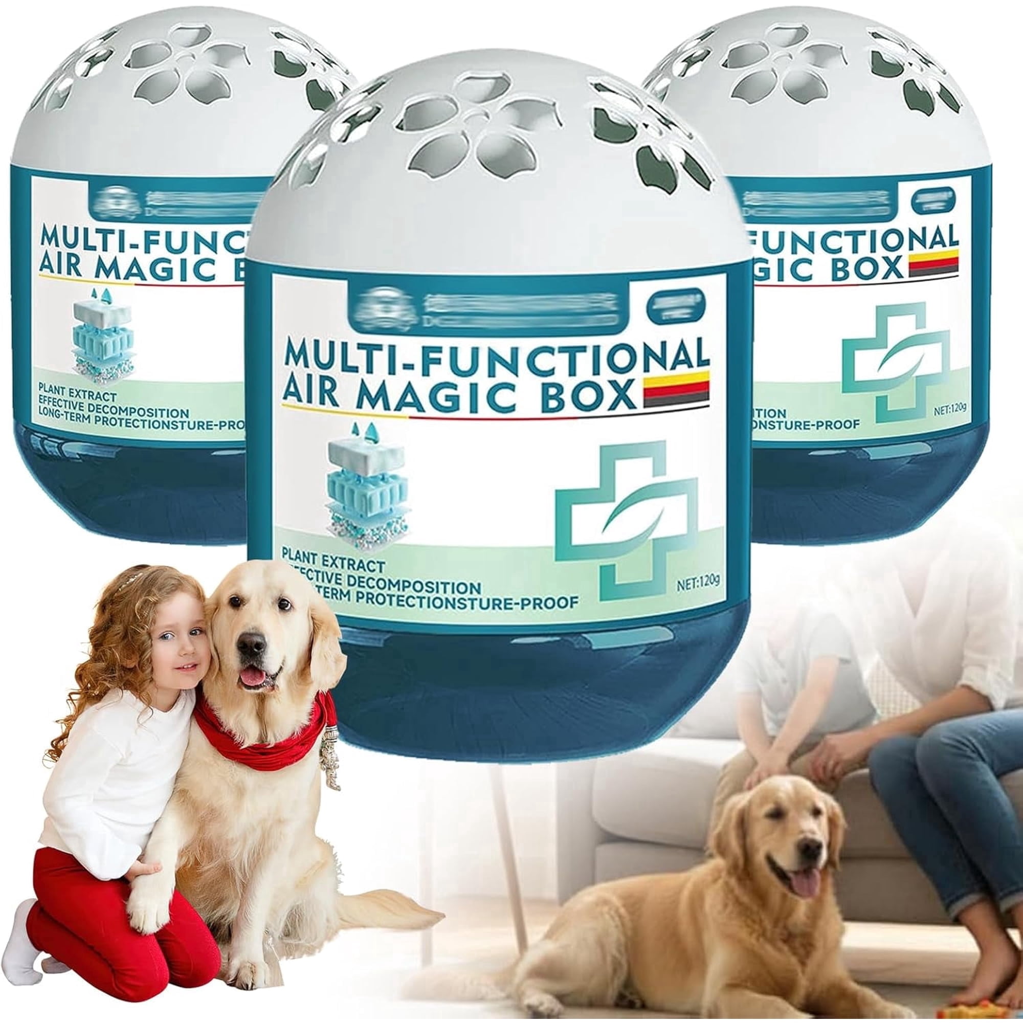 3pcs Indoor Air Purification Dust Removal Magic Box, Multi-Functional ...