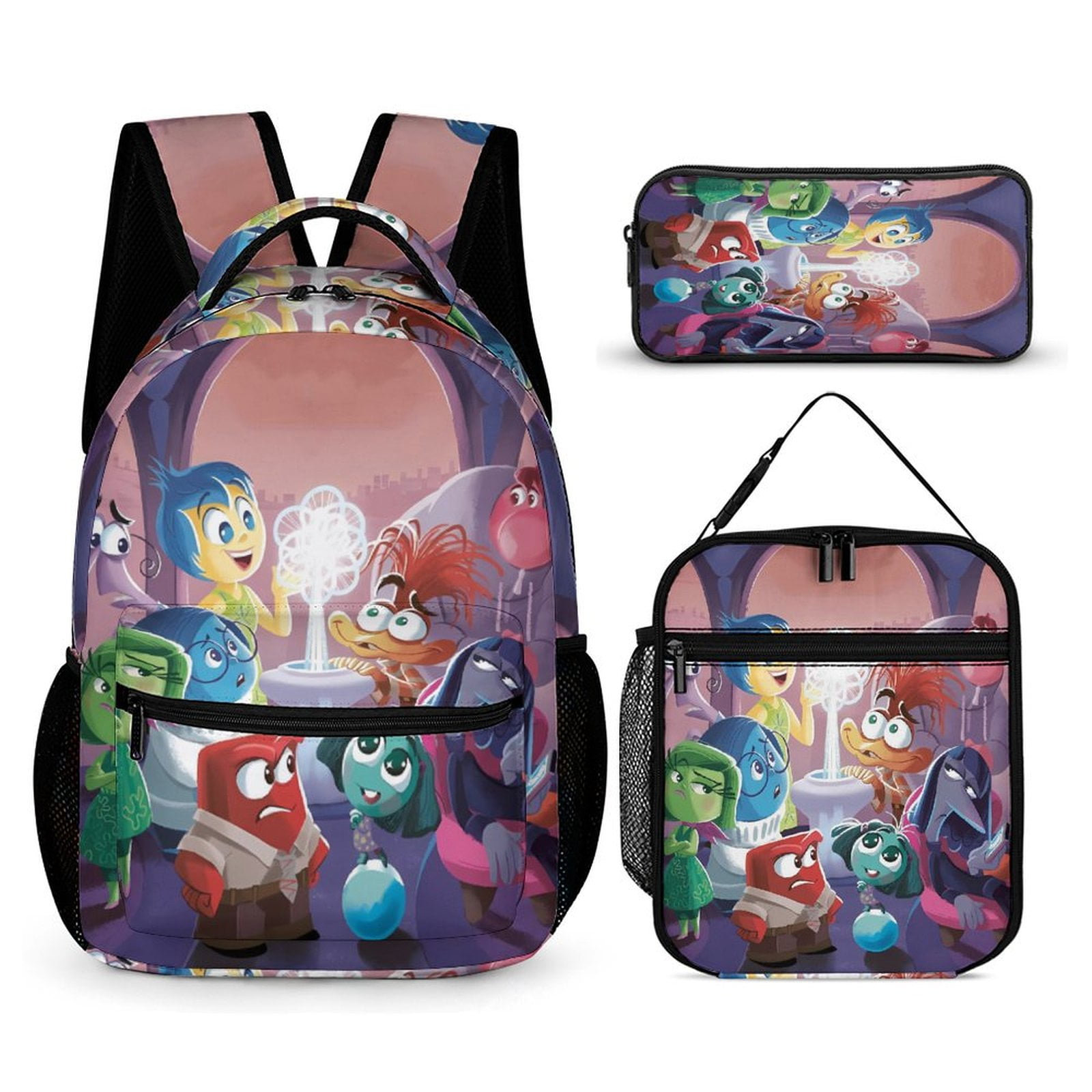3pcs Inside-out 2 Backpack Set, Large Capacity Double Backpack With ...