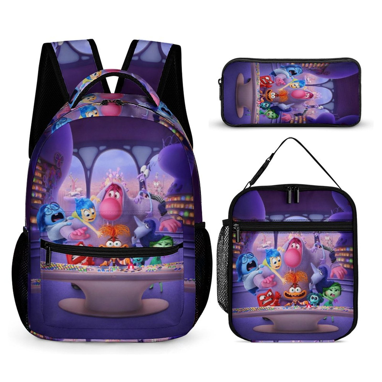 3pcs Inside-out 2 Backpack Set, Multi-functional Laptop Bag 17in Water ...