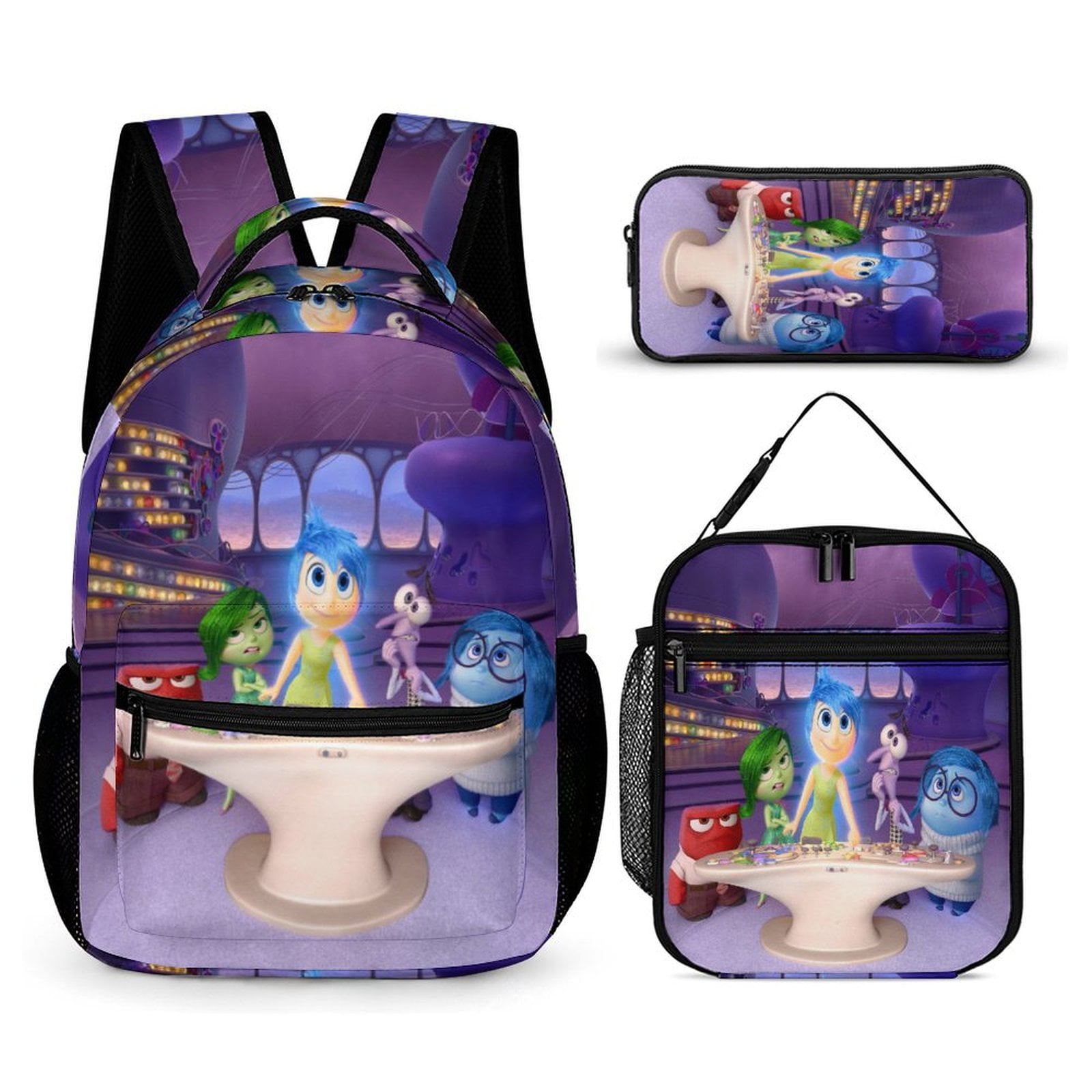 3pcs Inside-out 2 Backpack Set, Multi-functional Laptop Bag 17in Water ...