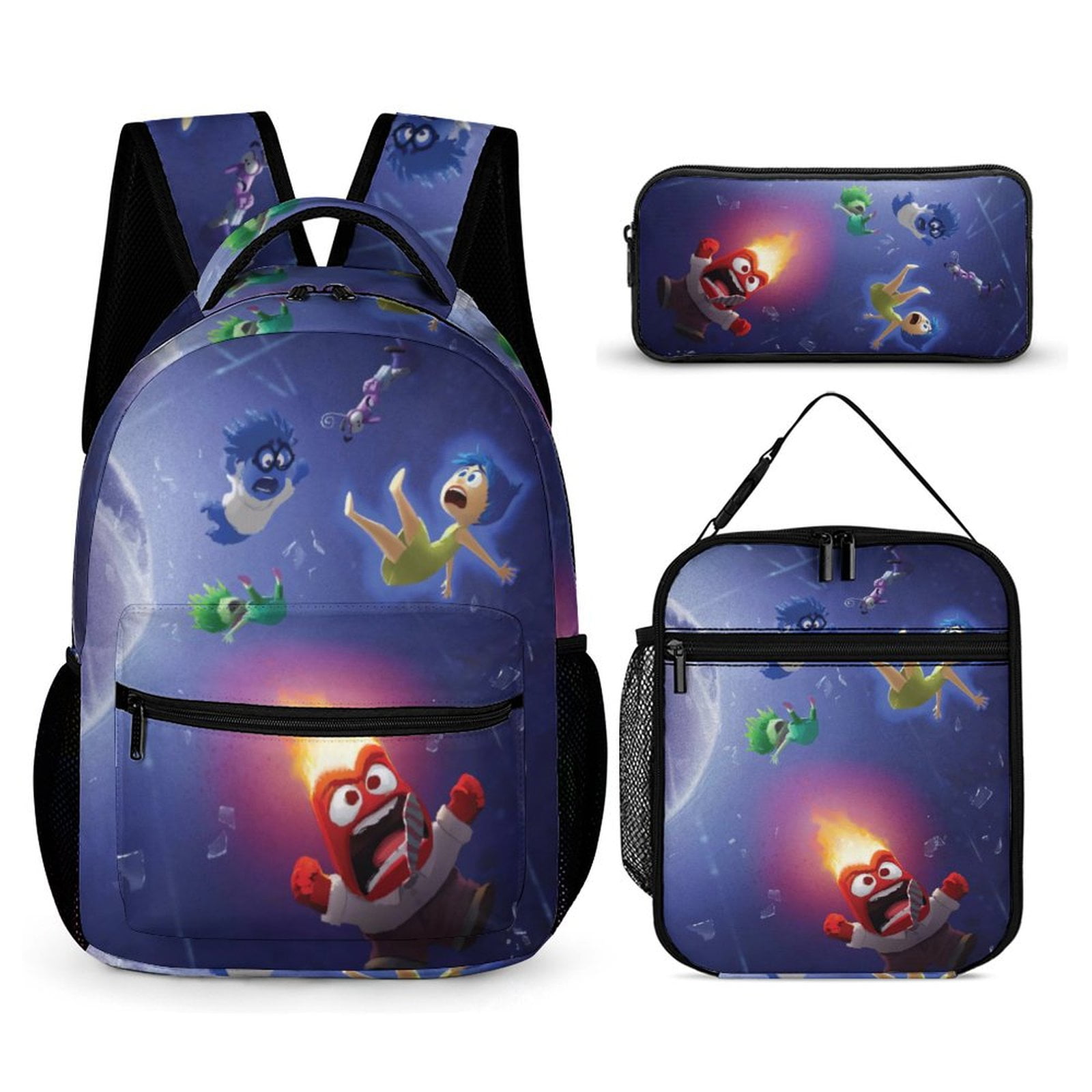 3pcs Inside-out 2 Backpack Set, Multi-functional Laptop Bag 17in Water ...