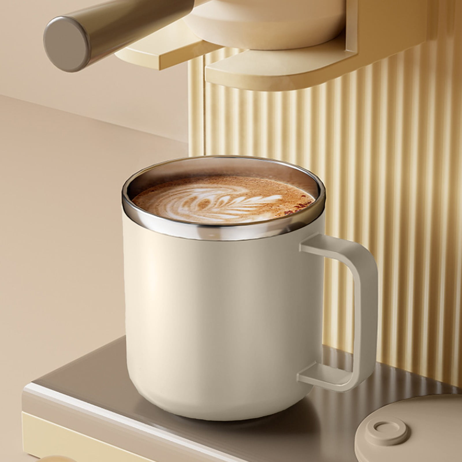 3pcs Insulated Coffee Mug with Handle and Lid, Double Wall Stainless ...