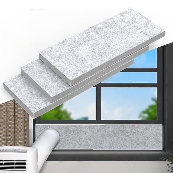 3pcs Insulated Foam Panels for Portable AC Window Seal Kit - 3 Piece ...