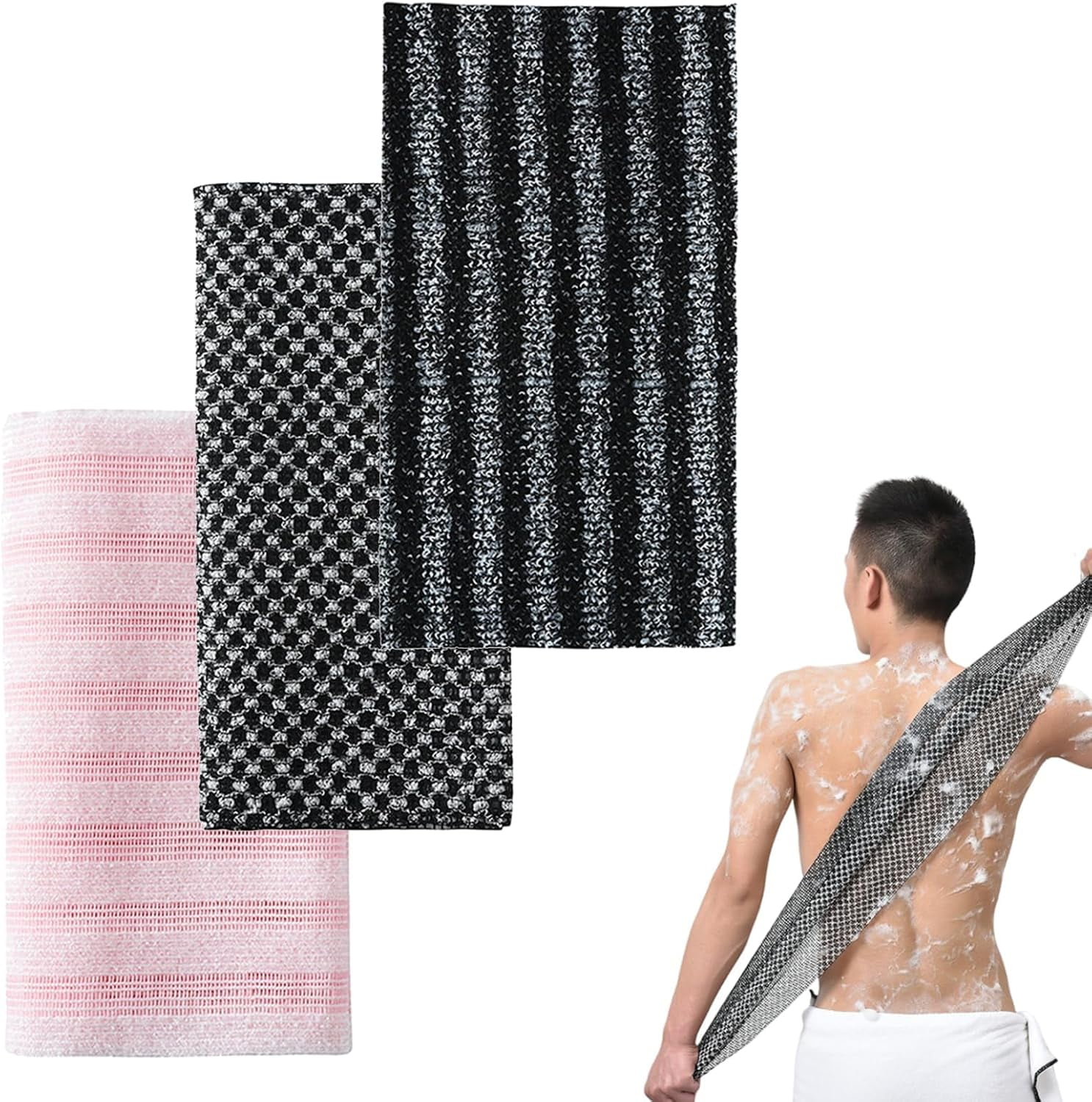 3pcs Japanese exfoliating Towel, exfoliating Towel, Japanese washcloth ...
