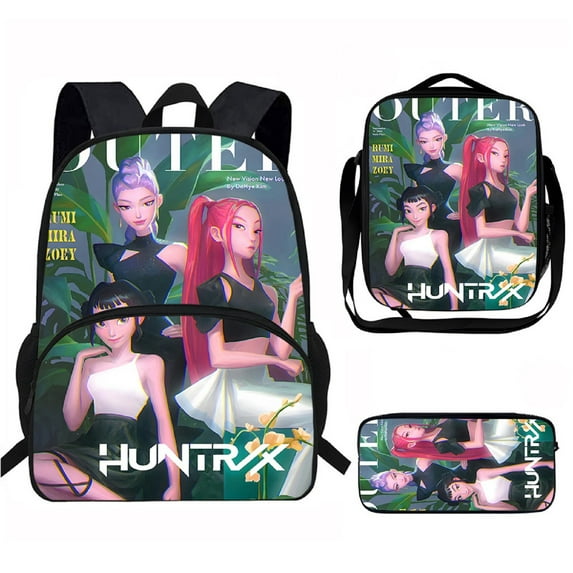 3pcs KPop Demon Hunters Backpack Huntrix World Tour Backpack Casual ...
