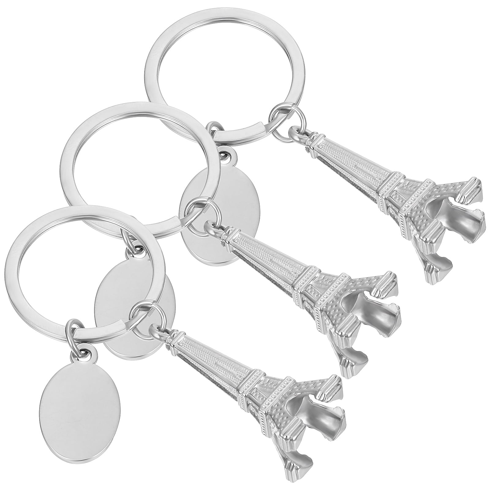 3pcs Key Rings Metal Key Chains Eiffel Tower Key Rings Bag Key Pendants ...