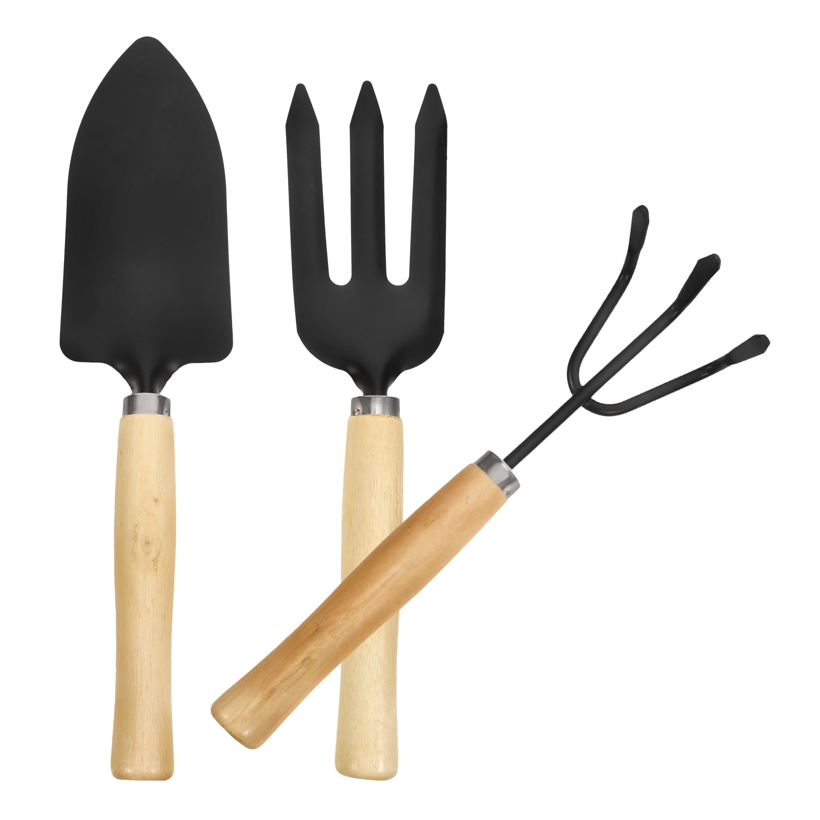 3pcs Kids Gardening Tool Set Mini Garden Tools With Wooden Handles ...