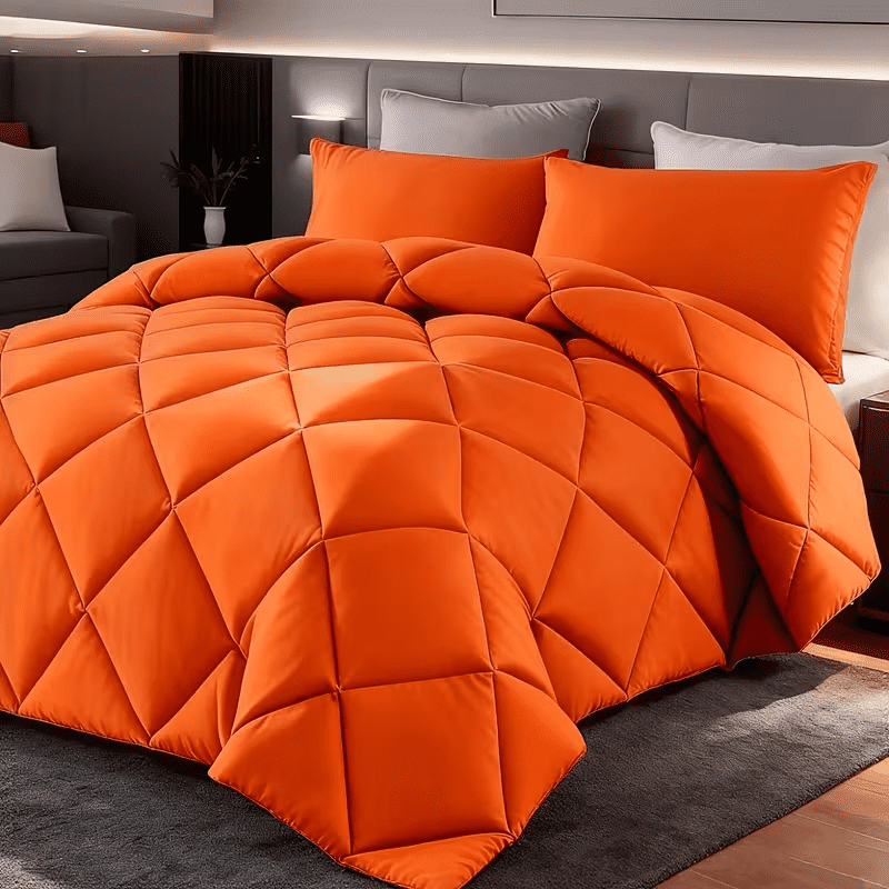 3pcs King Summer Solid Color Diamond Pattern Large & Extra-Large Bed ...