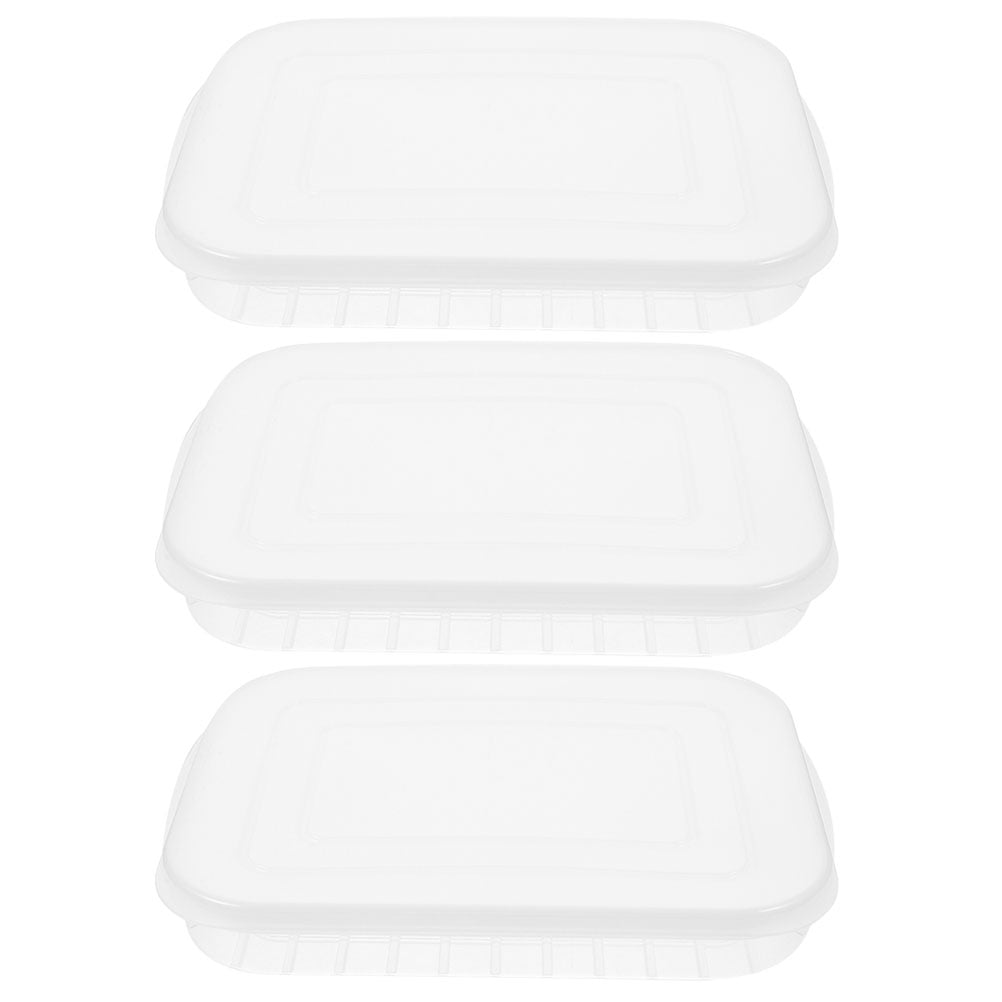 3pcs Kitchen Meat Keeper Box Refrigerator Organizer Stackable Small ...