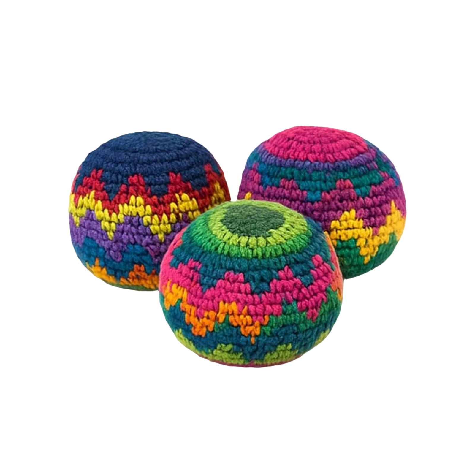 3pcs Knitted Footbag Sack for Kick Ball, 2" Woven Footbags ...