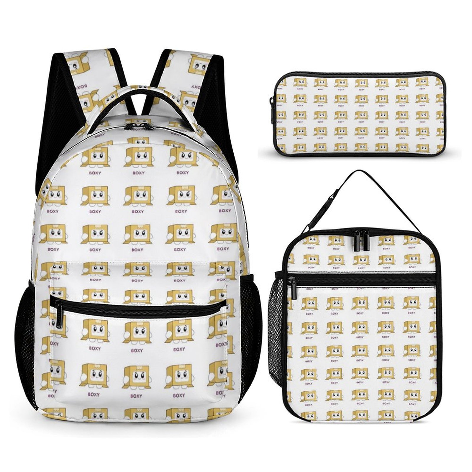 3pcs La_nkybox_fox-y Backpack Set, Large Capacity Double Backpack With ...