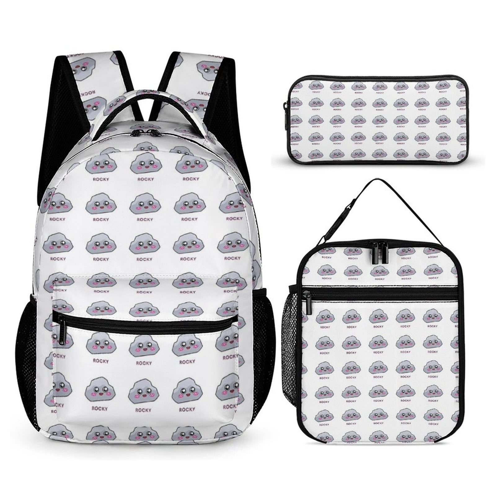 3pcs La_nkybox_fox-y Backpack Set, Large Capacity Double Backpack With ...