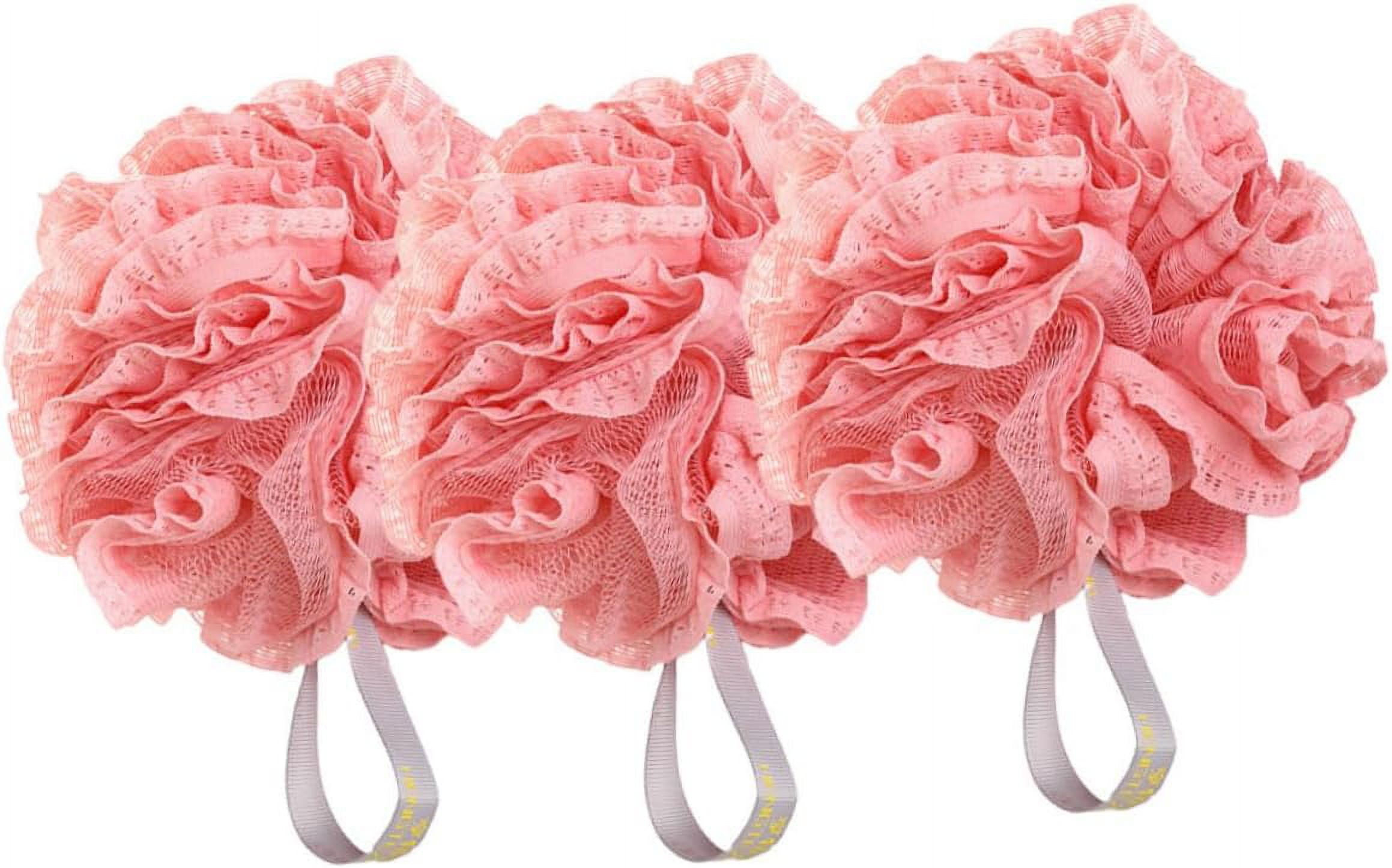 3pcs Lace Mesh Sponge Shower Bathroom Poufs Shower Sponge Kids Loofah ...