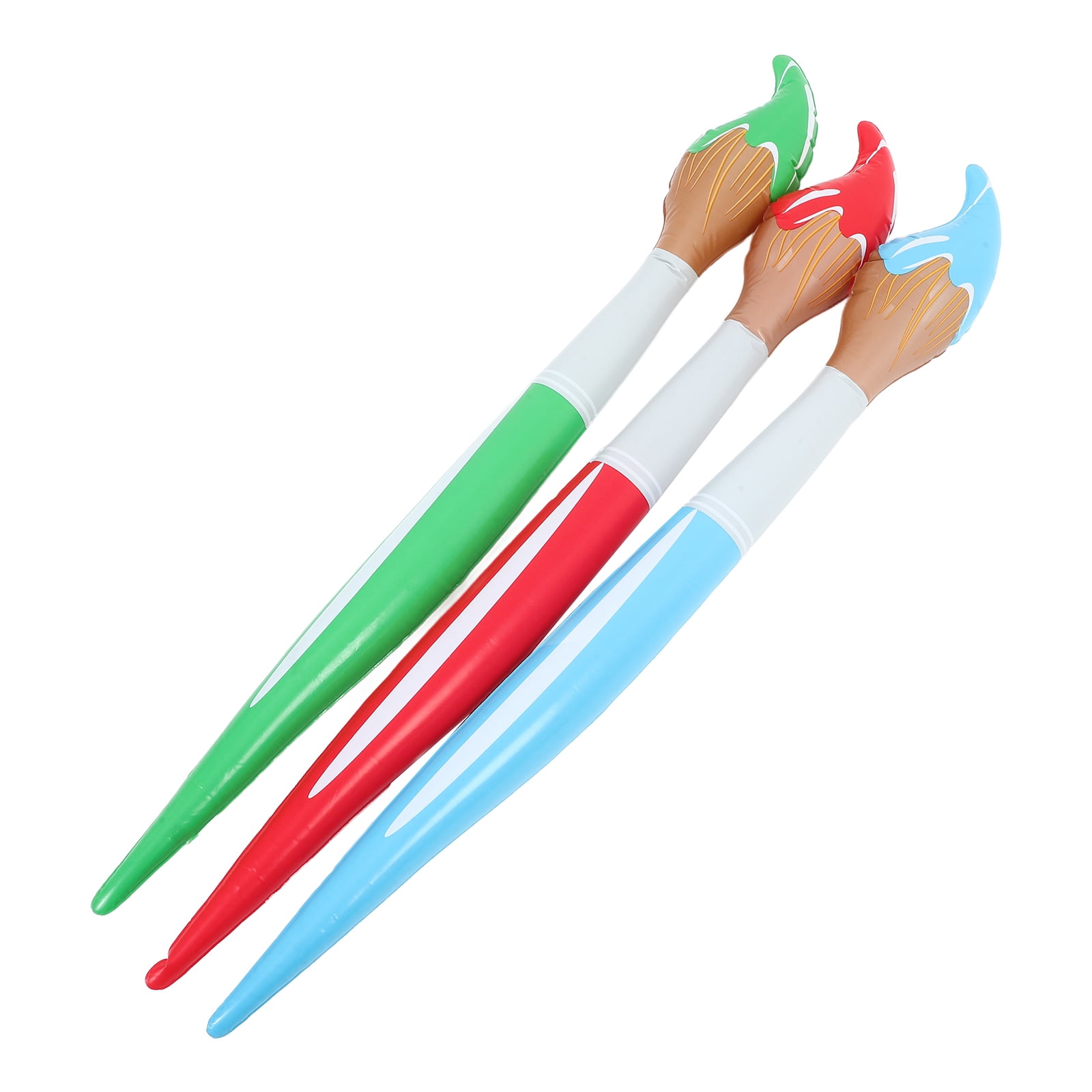 3pcs Large Inflatable Paint Brushes PVC Blow Up Paint Brush Balloons ...