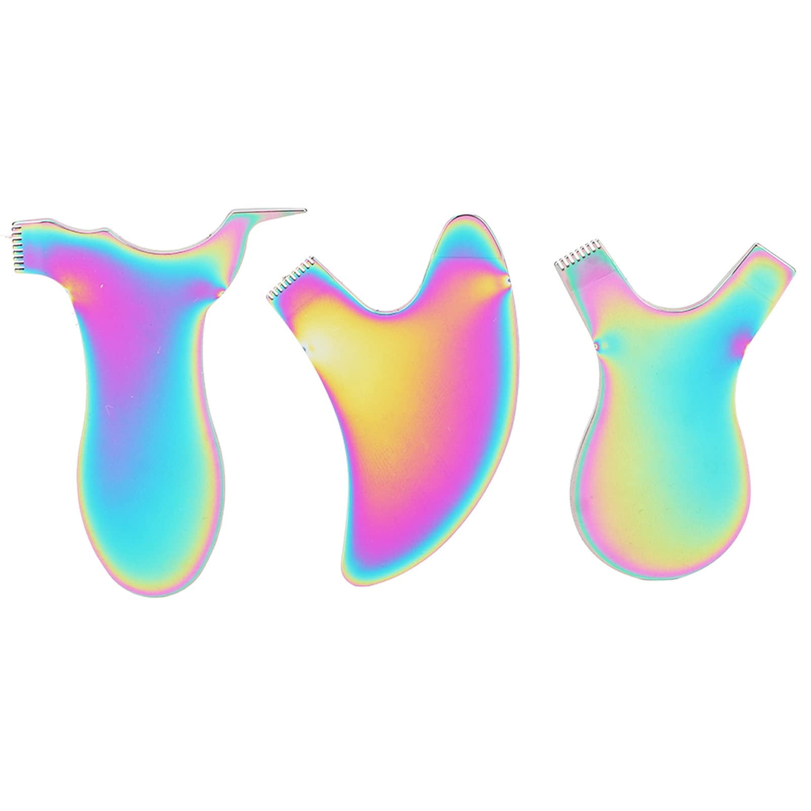 3pcs Lash Brush Tool TSF6 Colorful Y V T Shapes Stainless Steel Eyelash ...