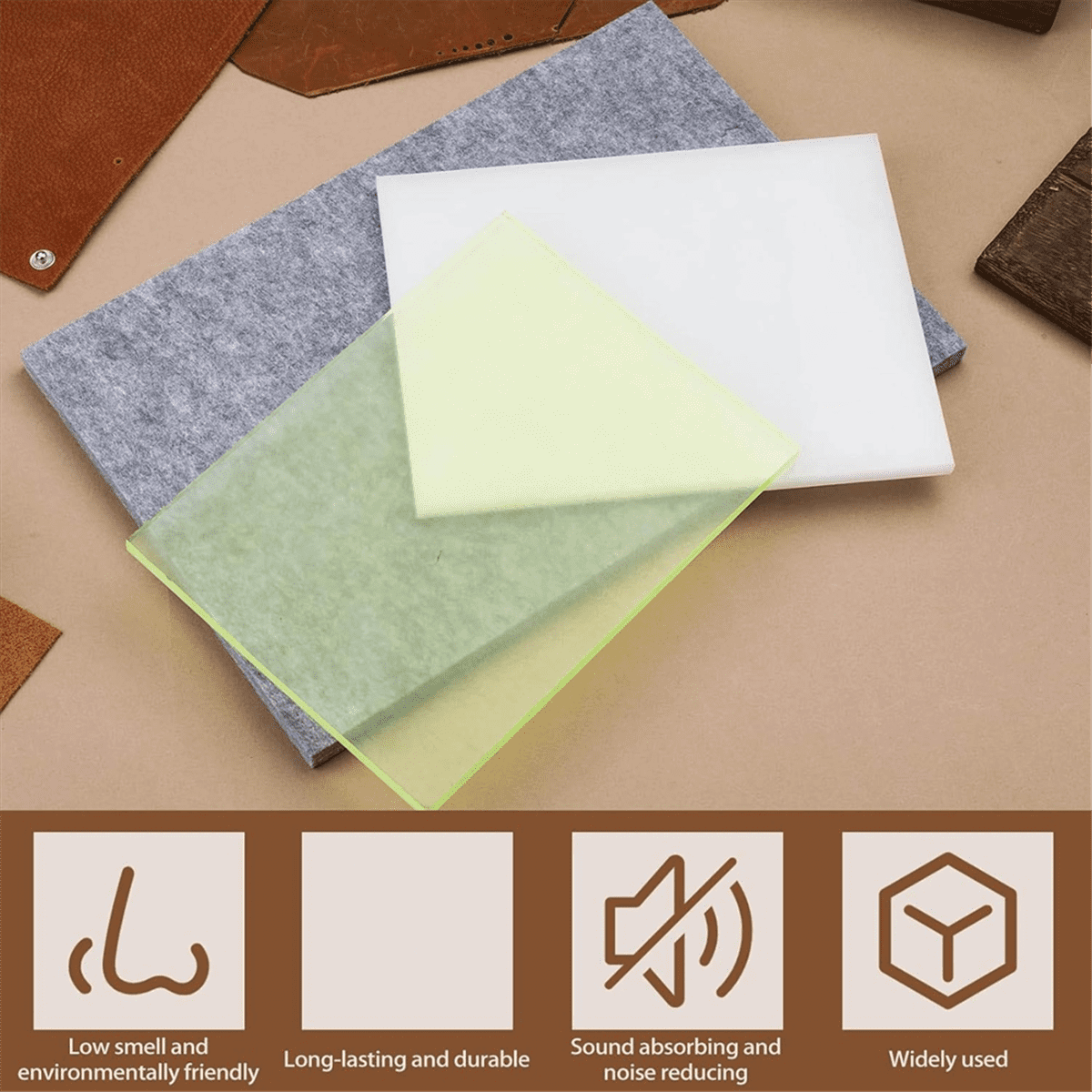 3pcs Leather Craft Punch Pads, Punch Pads and Sound Absorbing Pads ...