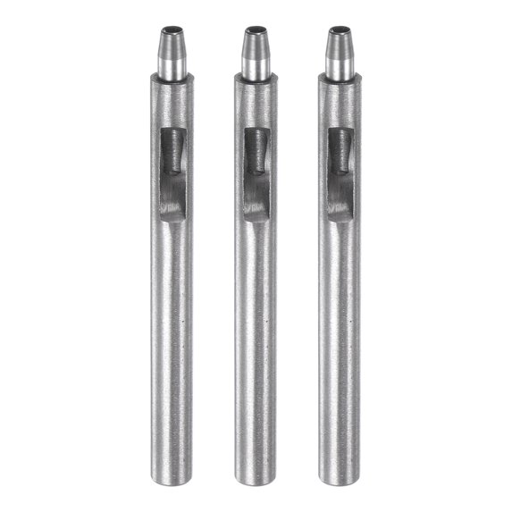 3pcs Leather Hole Punch Tool 4mm Straight Round Punch Grommet Snap ...