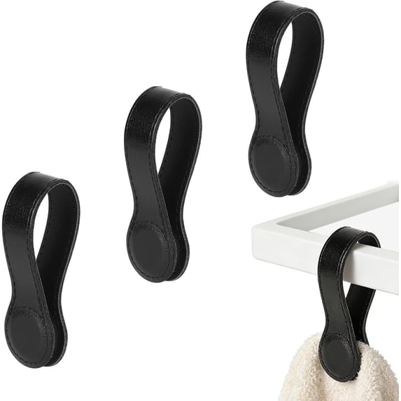 3pcs Leather Towel Clips, Strong Magnetic Towel Holders Kitchen and ...