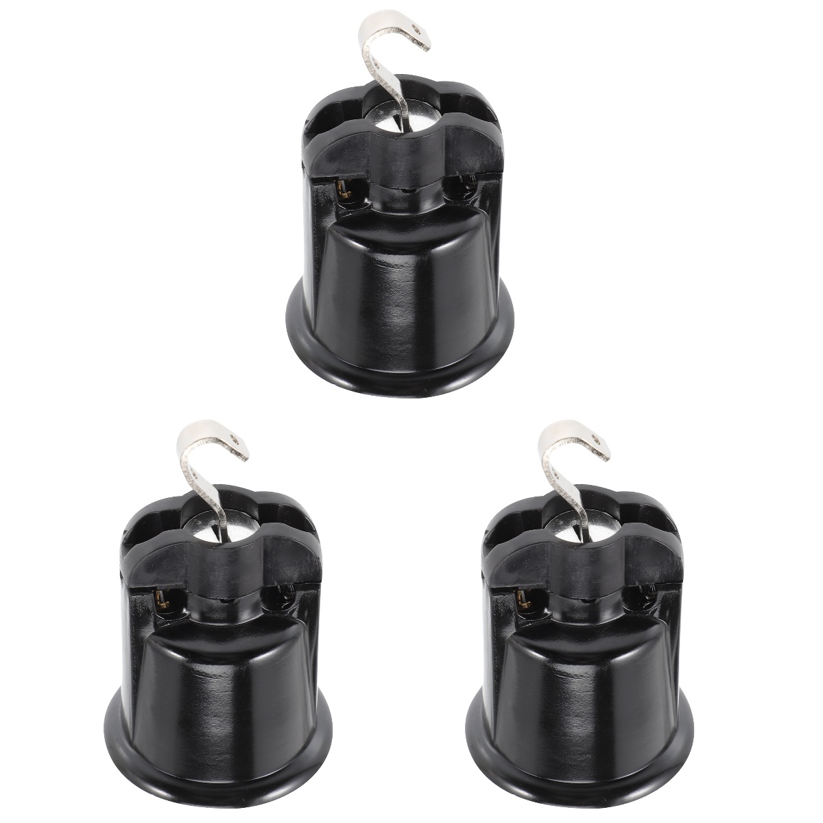 3pcs Light Socket With Hook E26/e27 Base Portable Lamp Holder Screw In ...