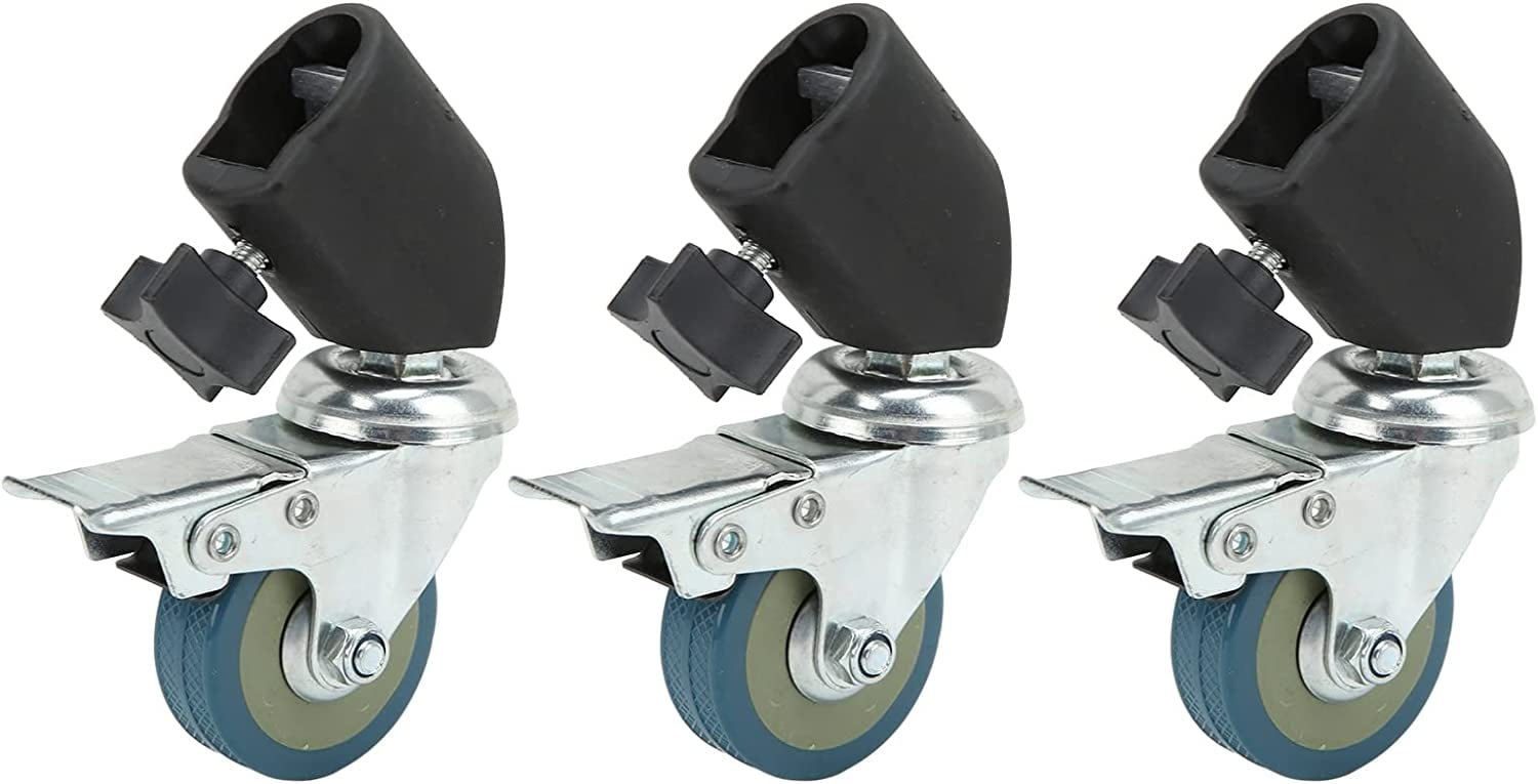 3pcs Light Stand Swivel Casters, Studio Swivel Caster Wheels ...