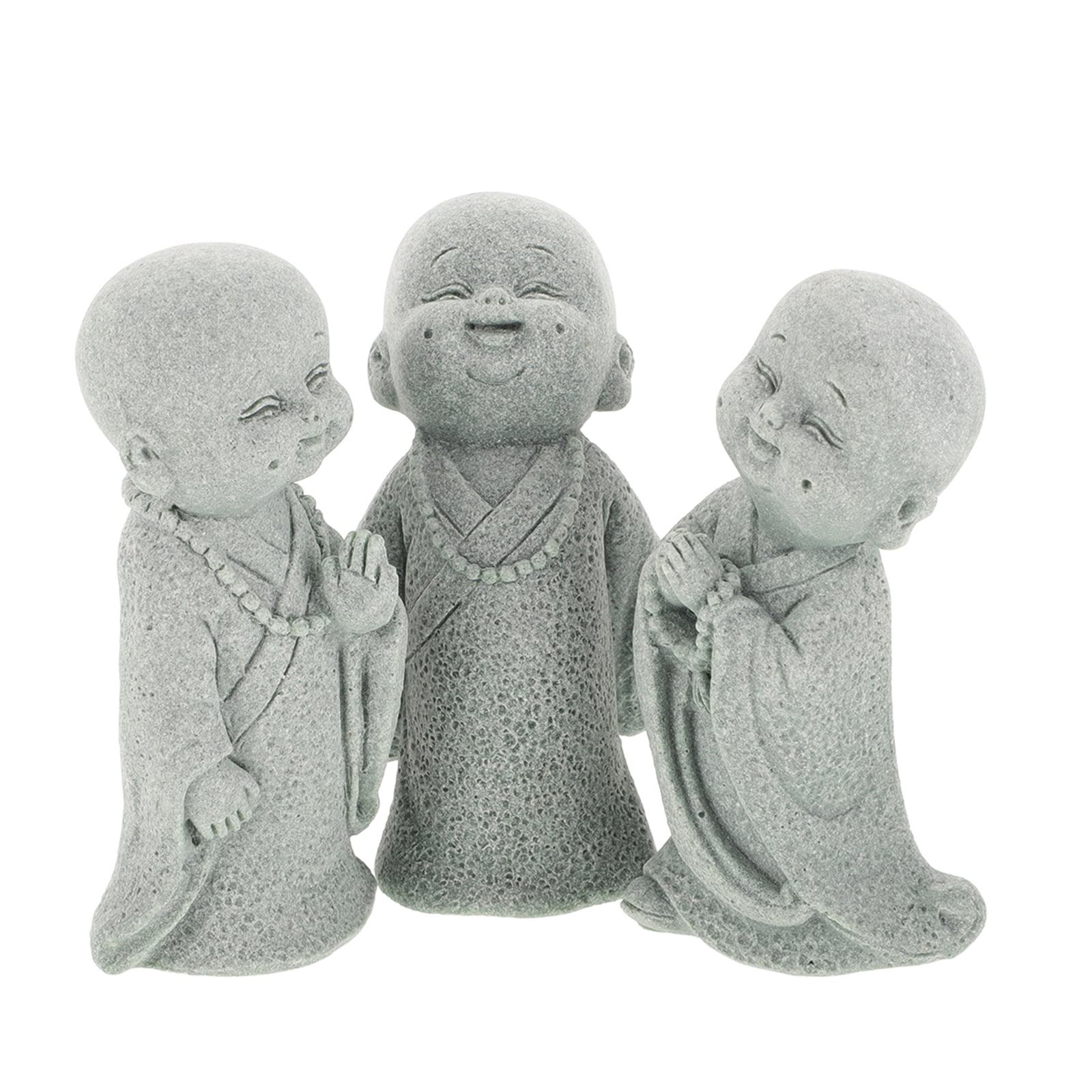 OUNONA Little Monk Figurines Decorative Statues Crafted from Blue ...