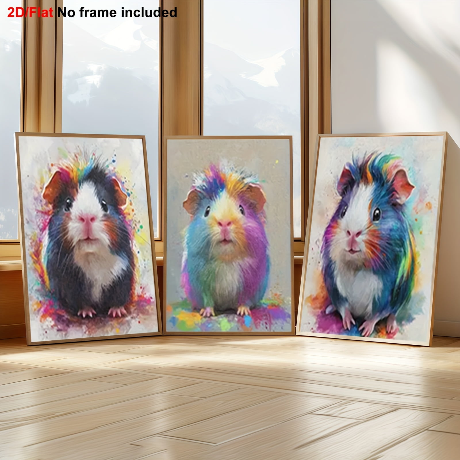 3pcs, Living Room Decorative Painting, 2D Frameless Canvas Art, High ...