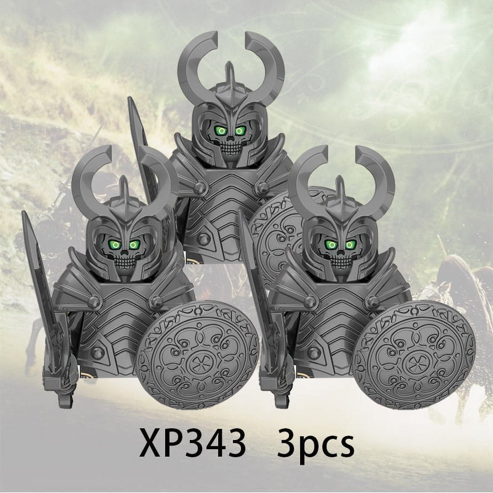 3pcs Lord Rings Elves Orcs Army Dwarf Rohan Mini Action Toy Figures ...