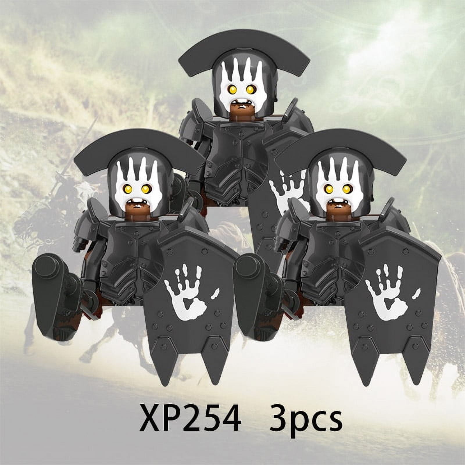 3pcs Lord Rings Elves Orcs Army Dwarf Rohan Mini Action Toy Figures ...