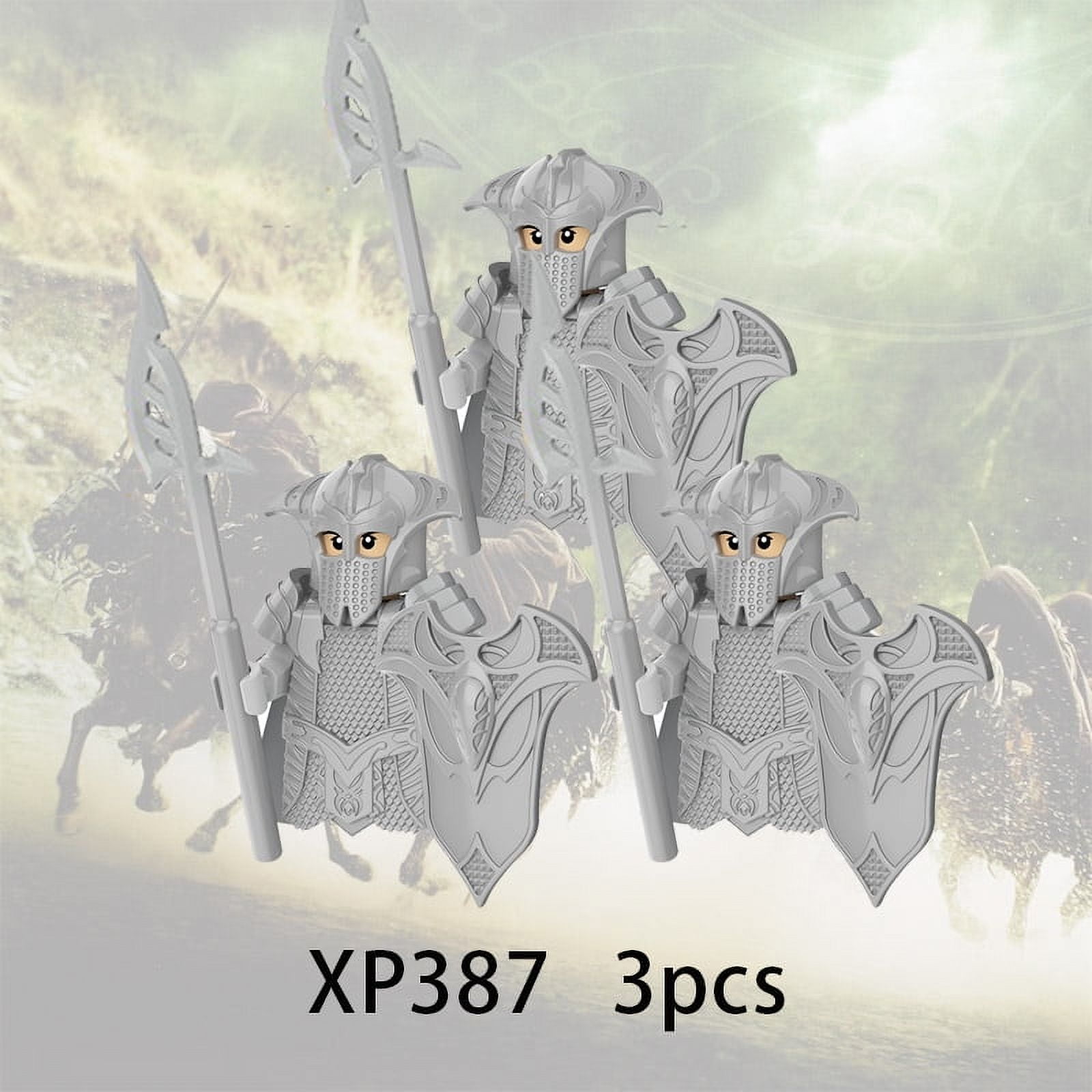 3pcs Lord Rings Elves Orcs Army Dwarf Rohan Mini Action Toy Figures ...