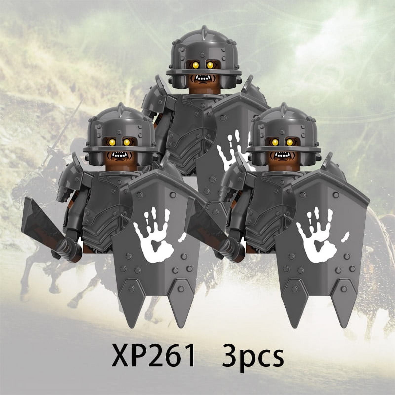 3pcs Lord Rings Elves Orcs Army Dwarf Rohan Mini Action Toy Figures ...