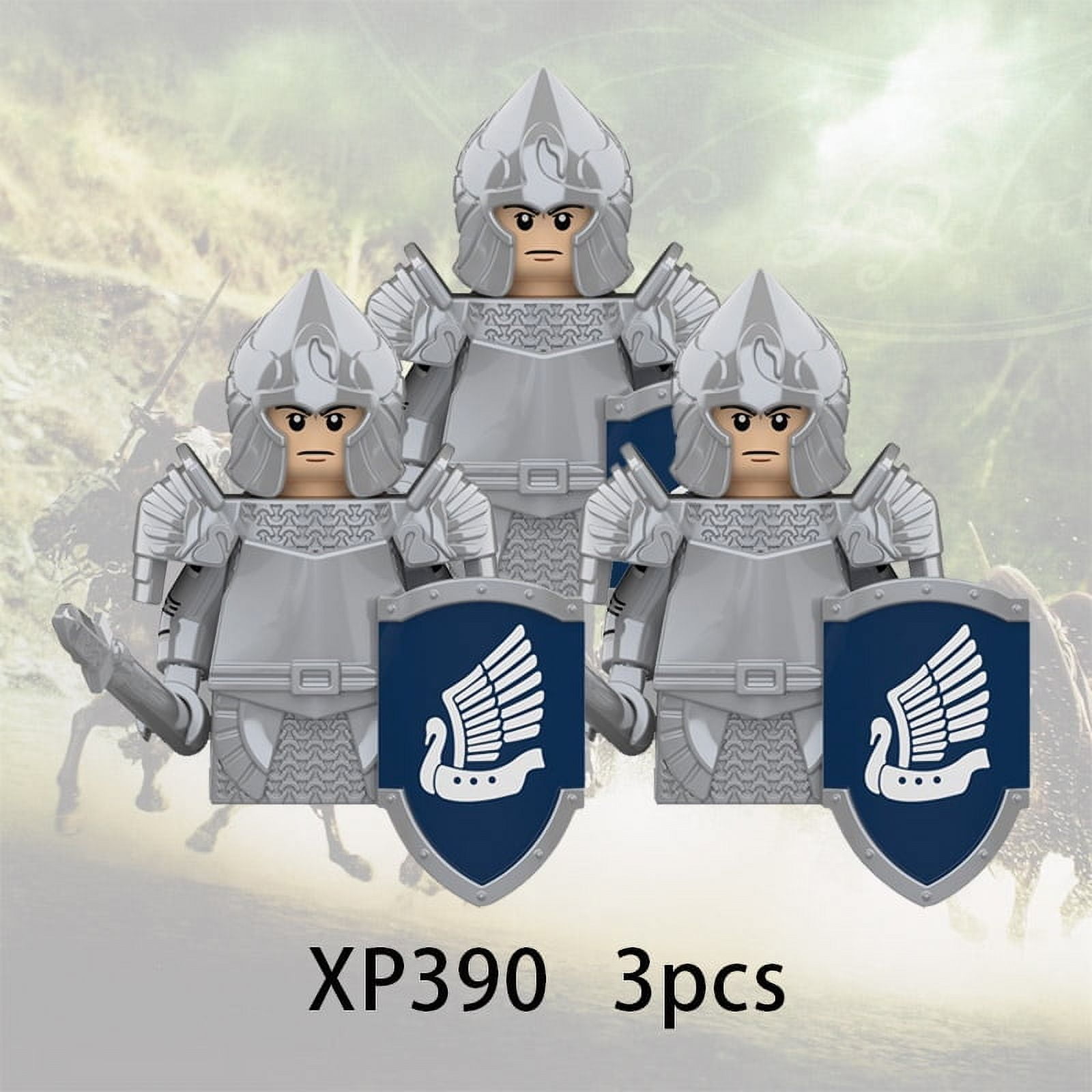 3pcs Lord Rings Elves Orcs Army Dwarf Rohan Mini Action Toy Figures ...