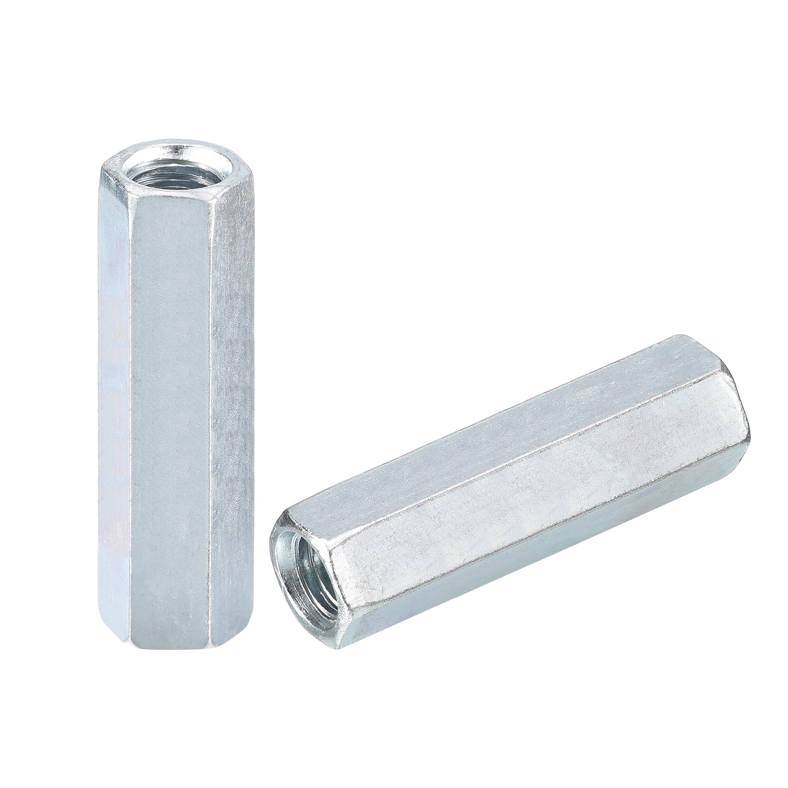 3pcs M10x17x50mm Coupling Nuts - Galvanized Carbon Steel Hex Threaded ...