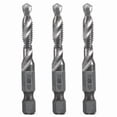 3pcs M6X1.0mm High-Speed Steel 4341 Titanium Plated Composite Tap Drill ...
