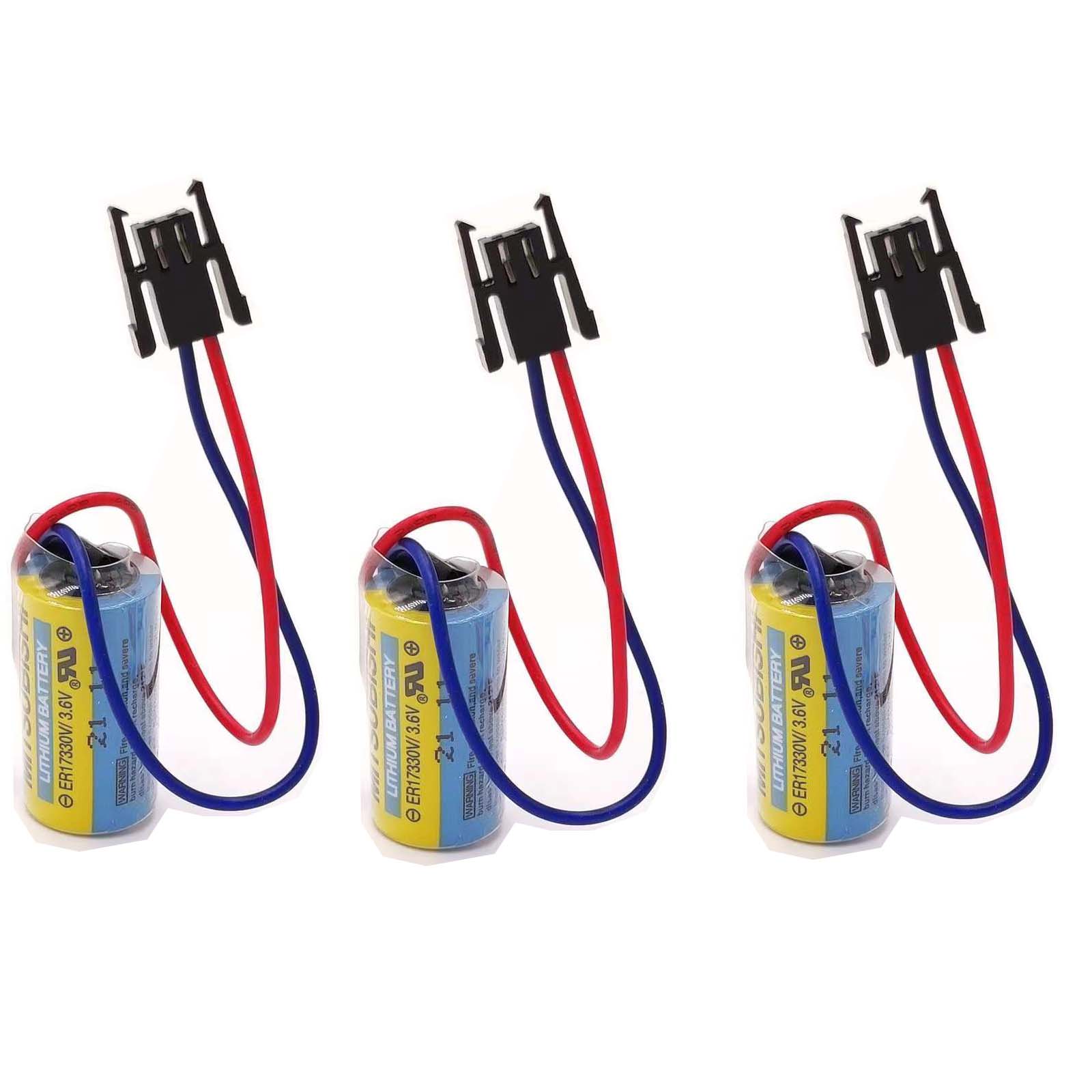 3pcs MR-BAT ER17330V 3.6V for Mitsubishi A6BAT PLC Battery for FANUC ...