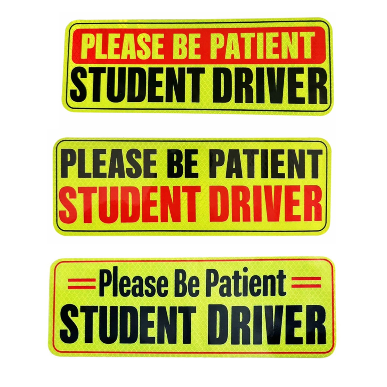 3pcs Magnet for Car, Please Be Patient Student Driver, New Drivers ...