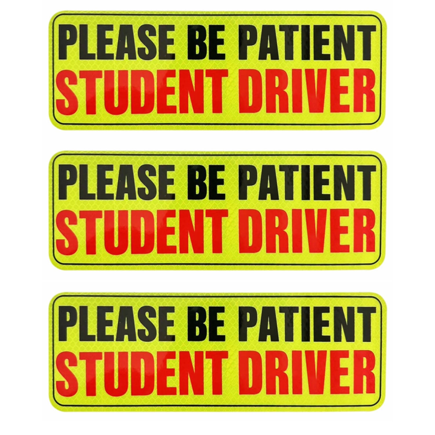 3pcs Magnet for Car, Please Be Patient Student Driver, New Drivers ...