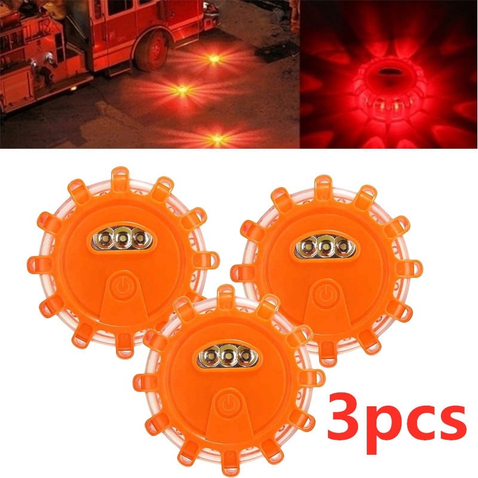 3pcs Magnetic Car Road Signal Led Flare Light,Led Road Flares Safety ...