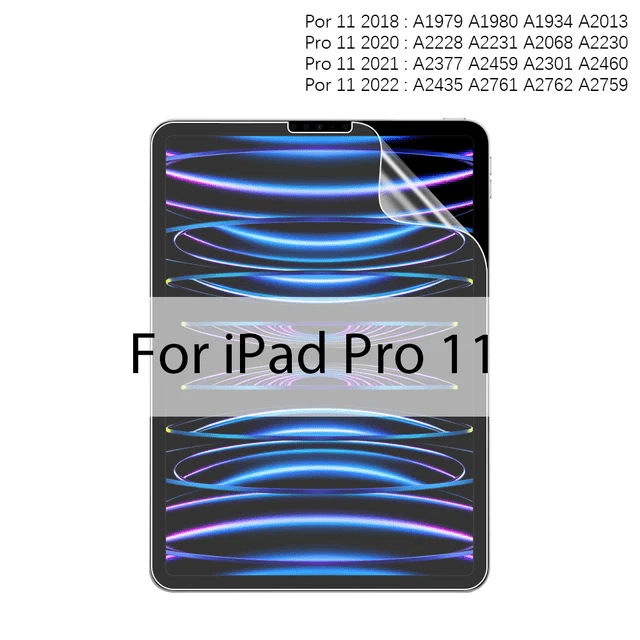 3pcs Matte Screen Protector For iPad Pro 11 13 2024 Air 2 3 4 5 mini 6 ...