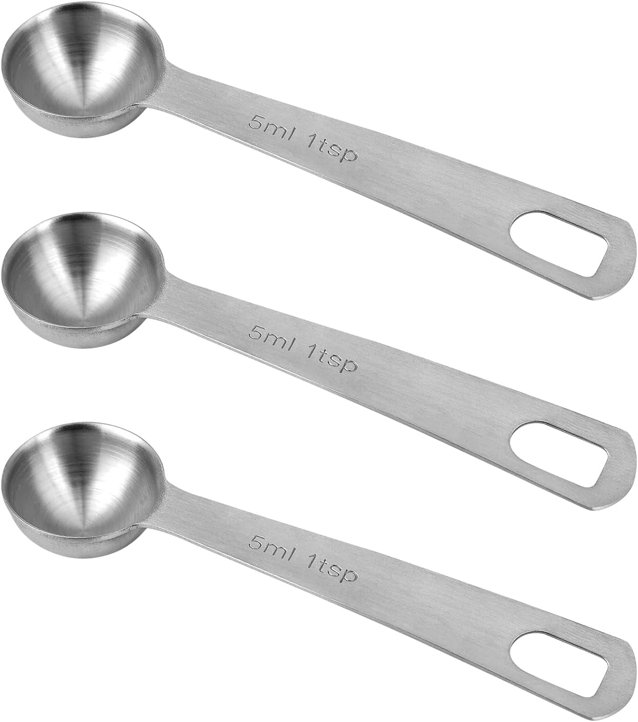 3pcs Measuring Spoon, Stainless Steel Table Spoons Measuring Spoons 1 ...